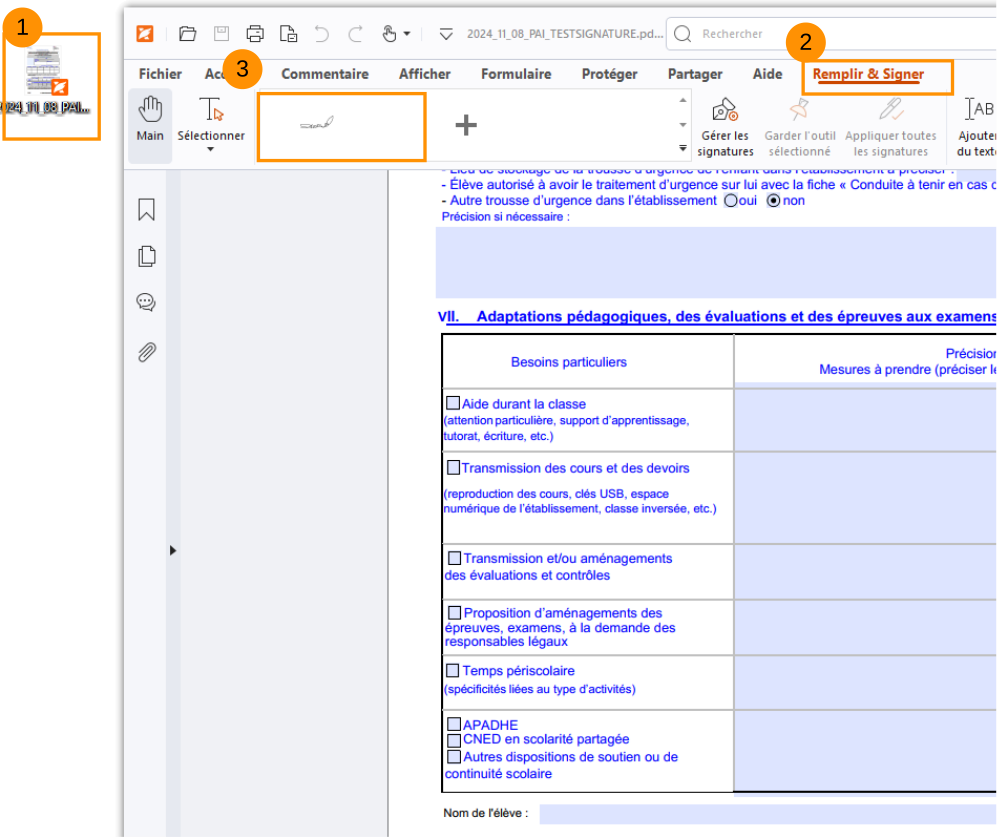 Signer un document PDF - Utiliser sa signature — Rennes Metropole