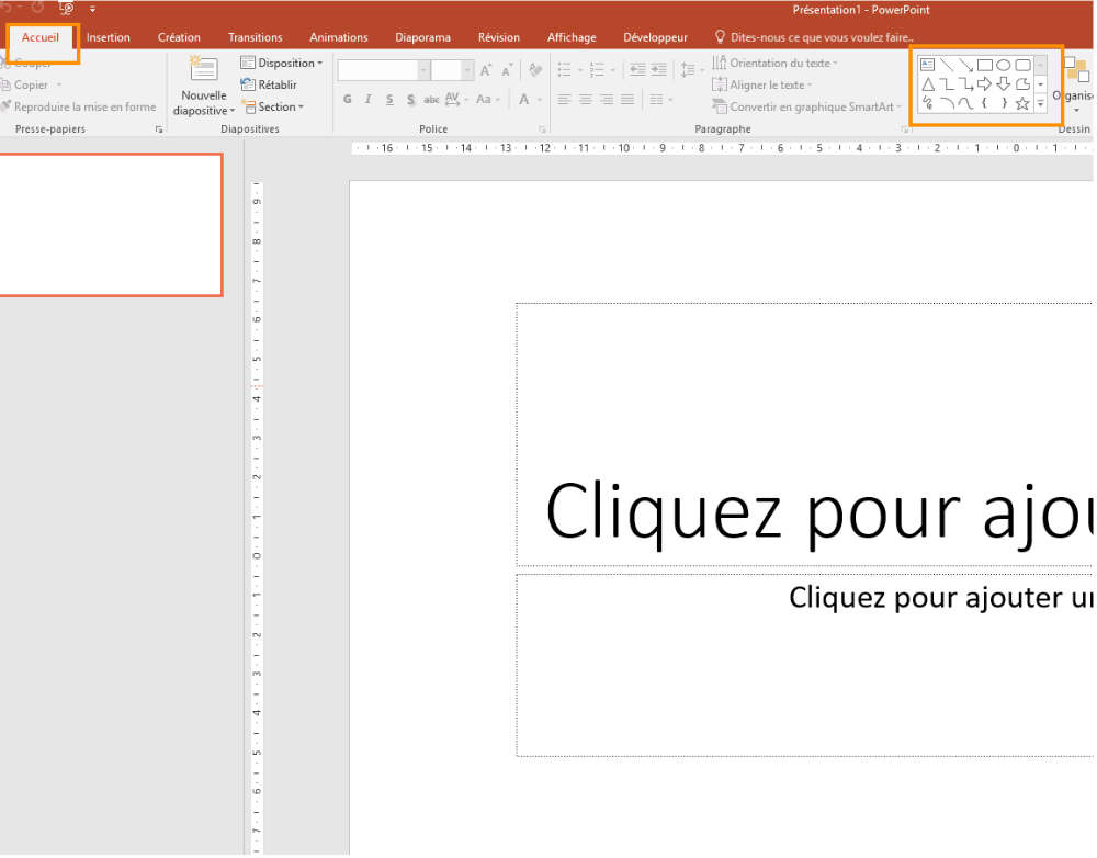 PowerPoint : Créer, modifier, supprimer une forme — Rennes Metropole